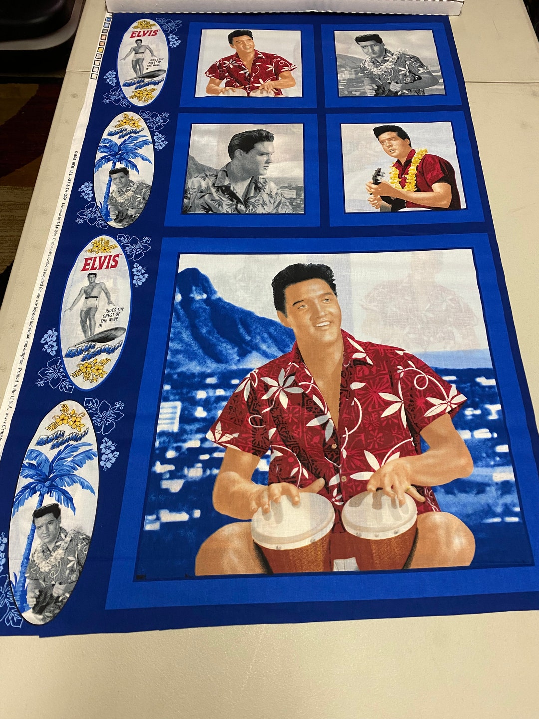 Elvis Presley Fabric Blue Hawaii - Etsy