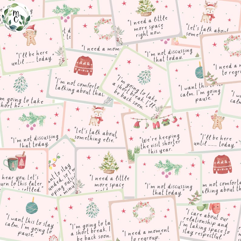 Holiday Therapy Worksheets Bundle | Coping Strategies, Boundaries ...