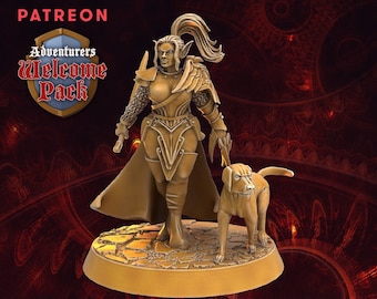 Female Elf Miniature - Etsy