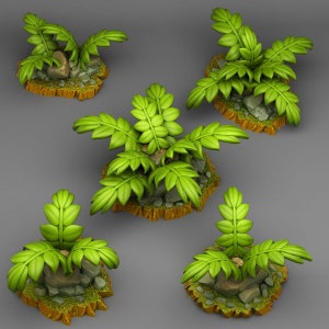 Dnd Celtic Plant Miniatures Wargaming Terrain Forest Plant | 28mm or ...