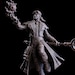 Female Elf Wizard Miniature Mage Spellcaster Figurine 32mm Scale 75mm ...