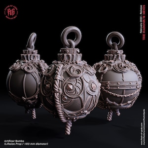 Large Bomb Display Props Dnd Decor Display | 100mm | Dnd Miniature ...