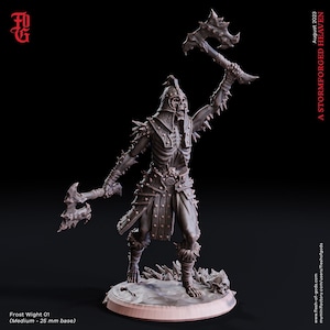 Dnd Frost Wight Miniature Undead Miniature 32mm Scale Dnd Miniature ...
