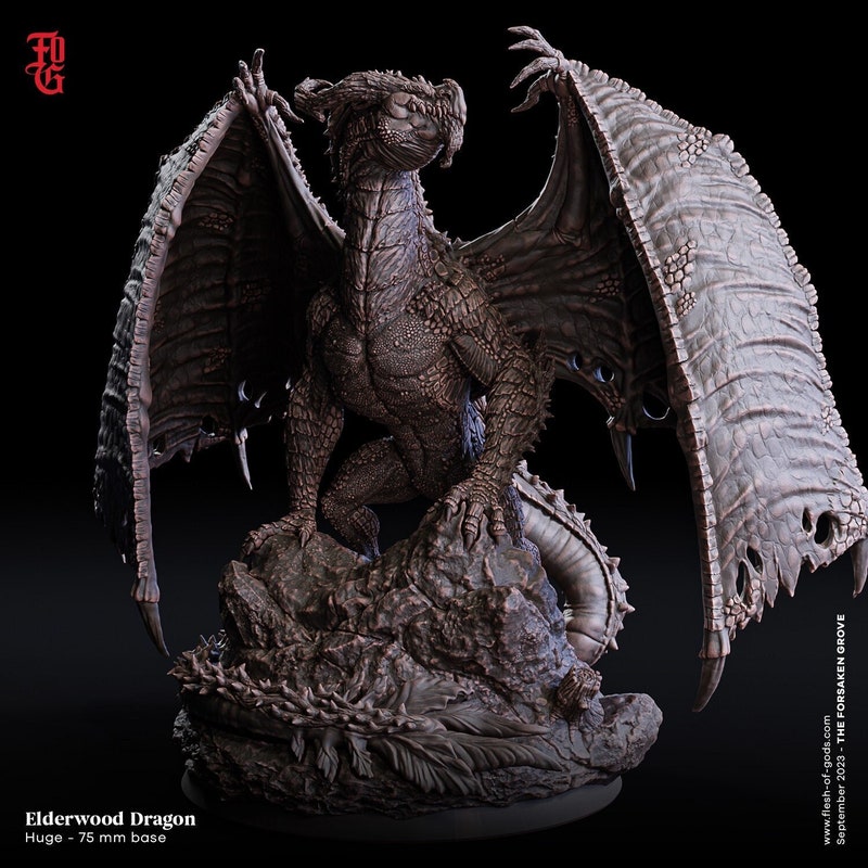 Miniature Forest Dragon - Etsy