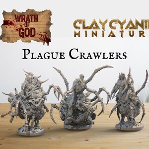 Plague Crawlers Miniatures Clay Cyanide Wrath of God 3 Types Tabletop ...