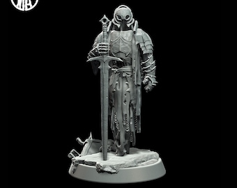 Necromancer Miniature 3 Poses 28mm Scale Tabletop Gaming Dnd Miniature ...