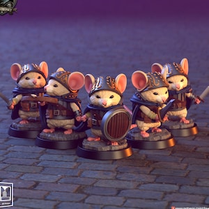 Mini Mice Miniature | Clay Cyanide | Baseco District | Dnd Miniature ...