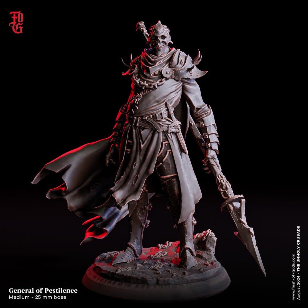 General of Pestilence Miniature Medium Undead Skeleton Monster ...