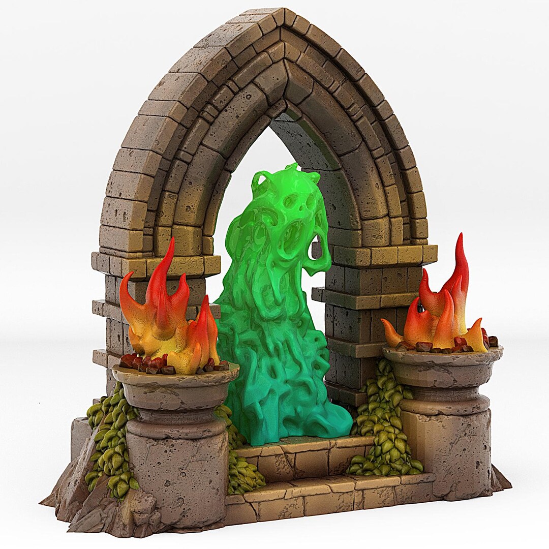 Dnd Haunted Castle Portal Miniature Magic Ghost Effect Dungeon Terrain ...