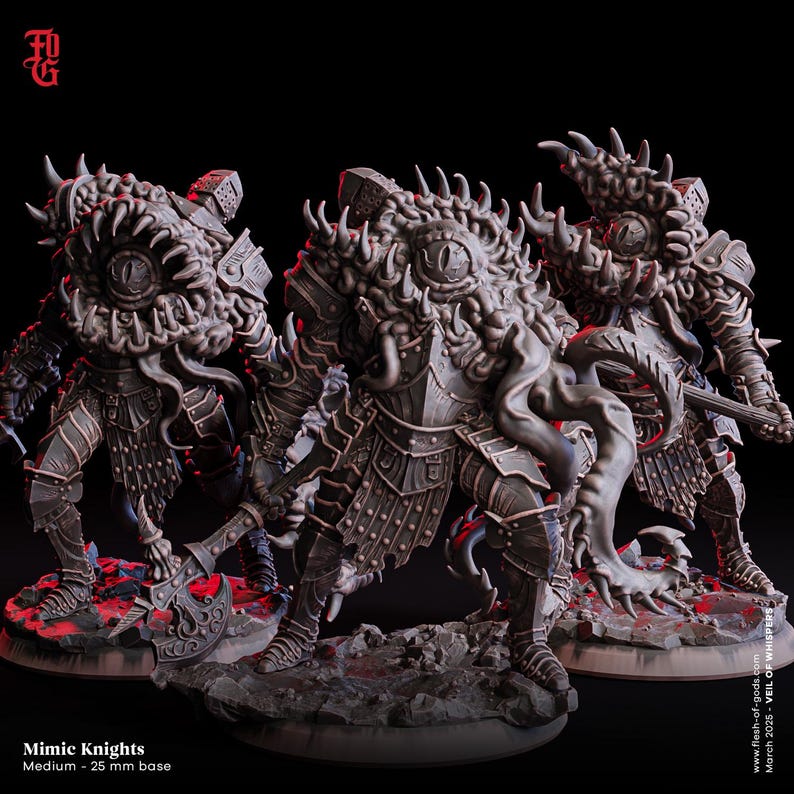 Mimic Knight Suit of Armor 3 Versions Dnd Animated Mimic Monster ...