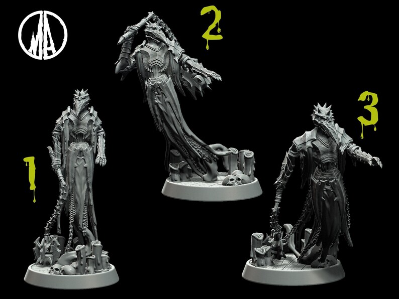 Plagued Wraith Miniature 3 Poses 28mm Scale Tabletop - Etsy