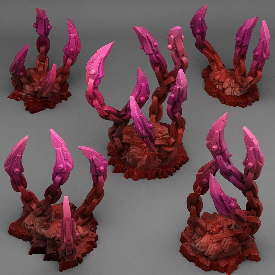 Demonic Underdark Chain Miniatures Wargaming Terrain 28mm or 32mm Scale ...