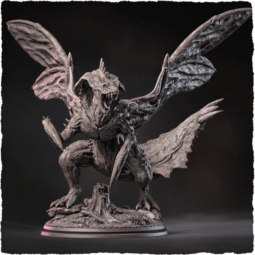 Mantis Dragon Monster Miniature | Huge Dragon Aberration Miniature ...
