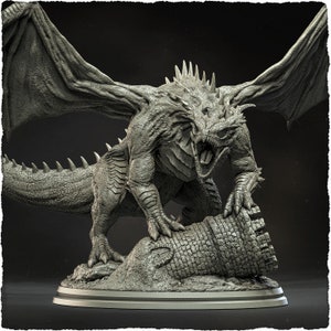 Dnd Dragon Monster Miniature | Huge Dnd Dragon Aberration Miniature ...