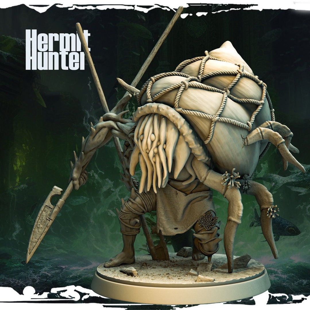 Hermit Hunter Miniature Sea Monster Miniature Underwater Campaign ...