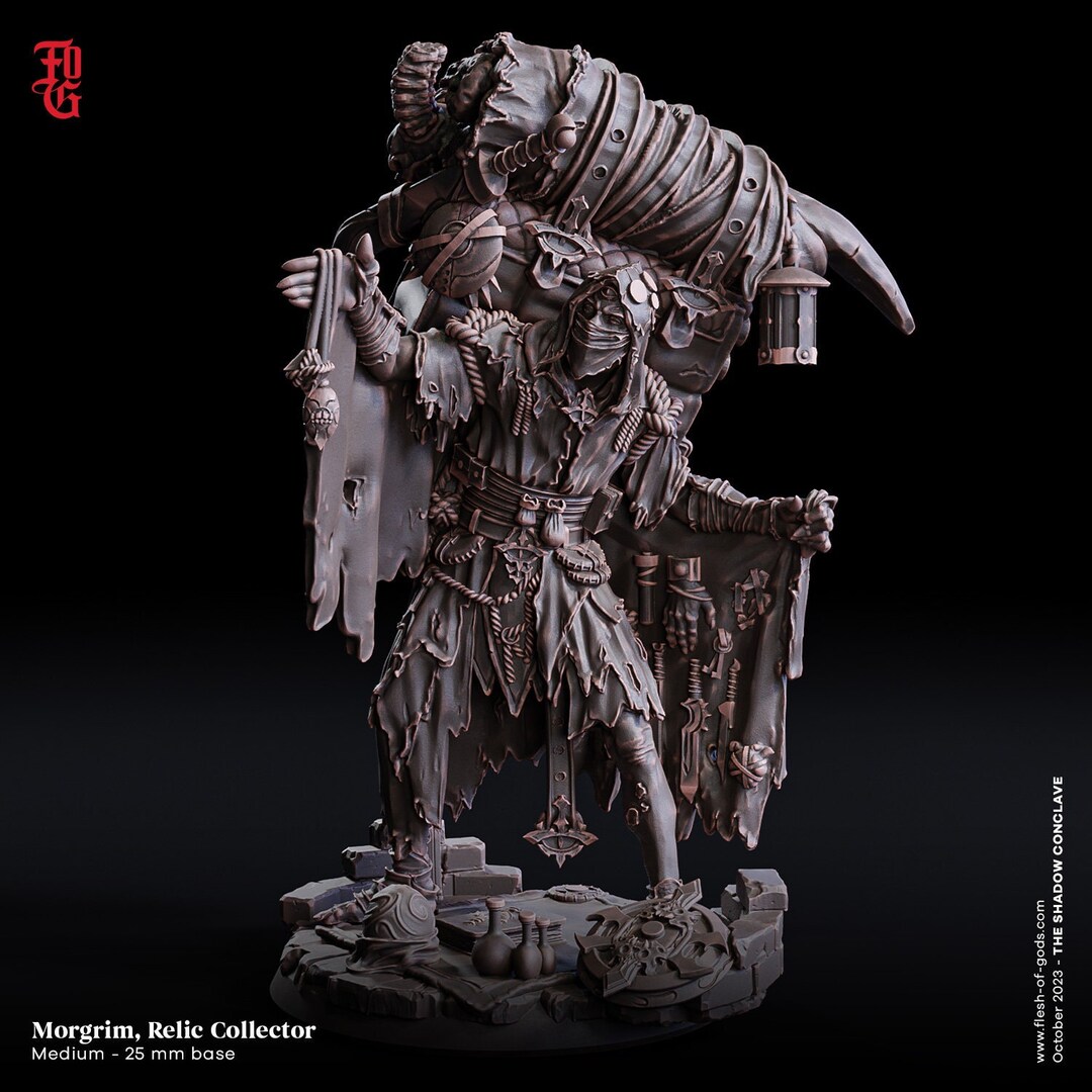 Dnd Relic Collector Miniature NPC Miniature Wandering Peddler | 32mm ...