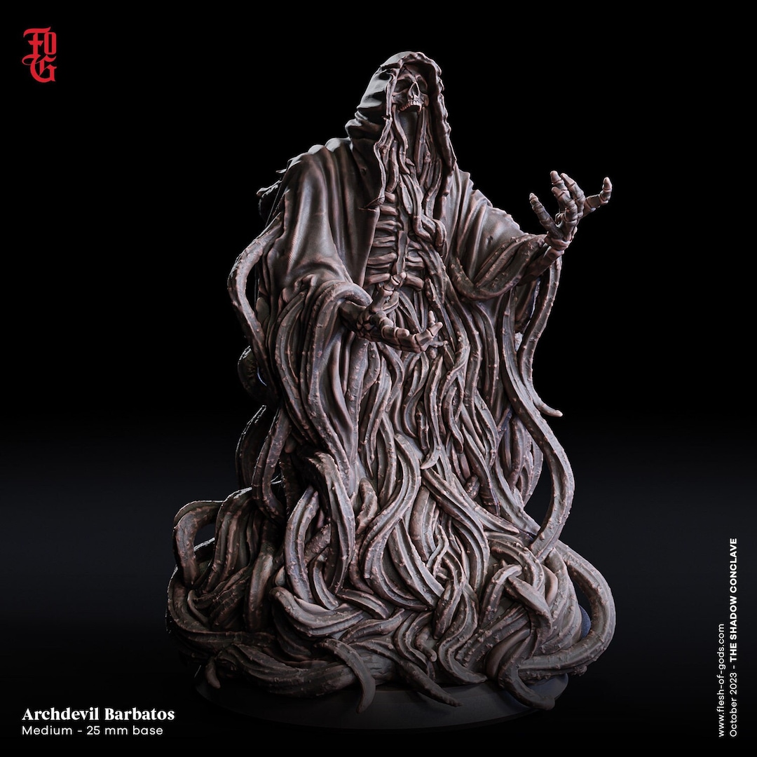 Archdevil Medium Fiend Miniature Undead Miniature | 32mm Scale 32mm ...