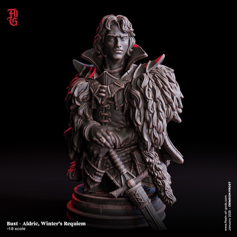 Dnd Knight Miniature Aldric Winters Requiem Miniature Dnd Human Fighter ...