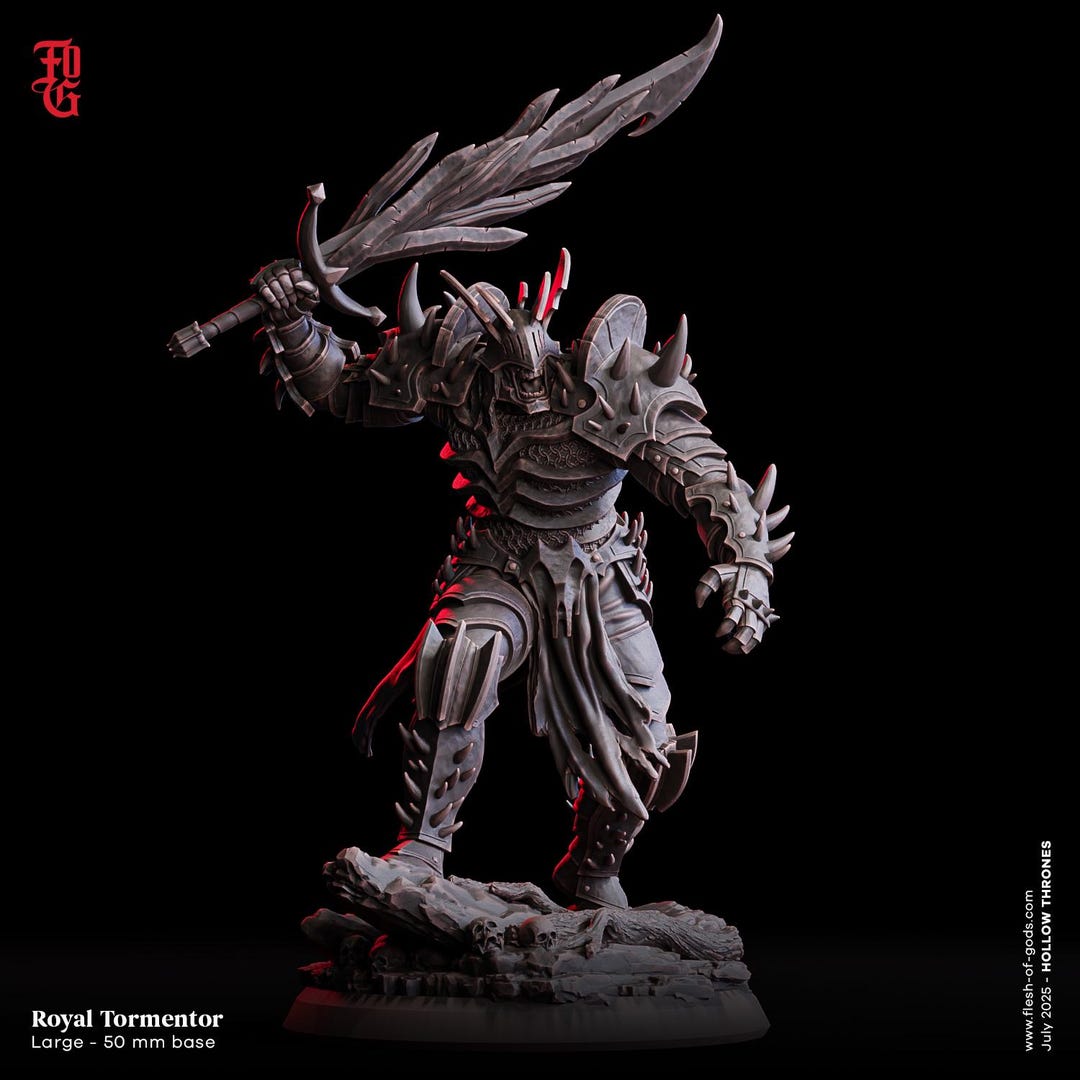 Royal Tormentor Knight Fighter Undead Warrior Monster Miniature ...