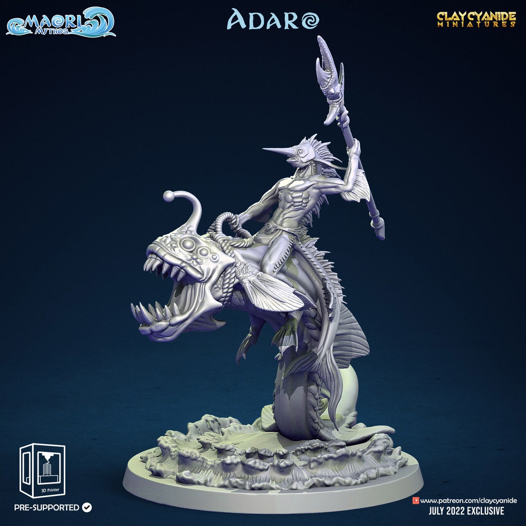 Adaro Rider Miniature | Clay Cyanide | Maori Miniature | Tabletop ...