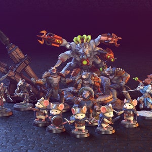 Mini Mice Miniature | Clay Cyanide | Baseco District | Dnd Miniature ...