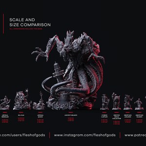 Kraken Priest Miniature Kraken Hybrid Figurine | 32mm 75mm| Dnd ...