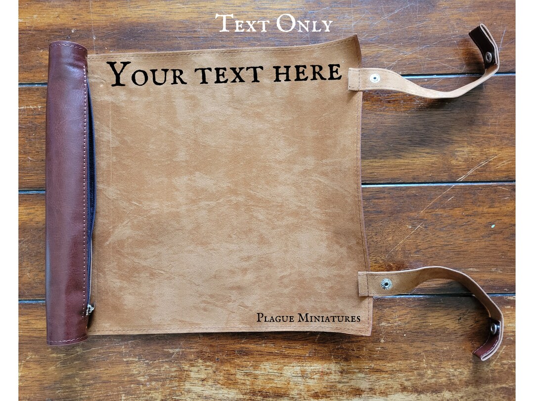 Customizable Dice Mat, Dice Storage and Scroll of Rolling Mat, Felt and ...