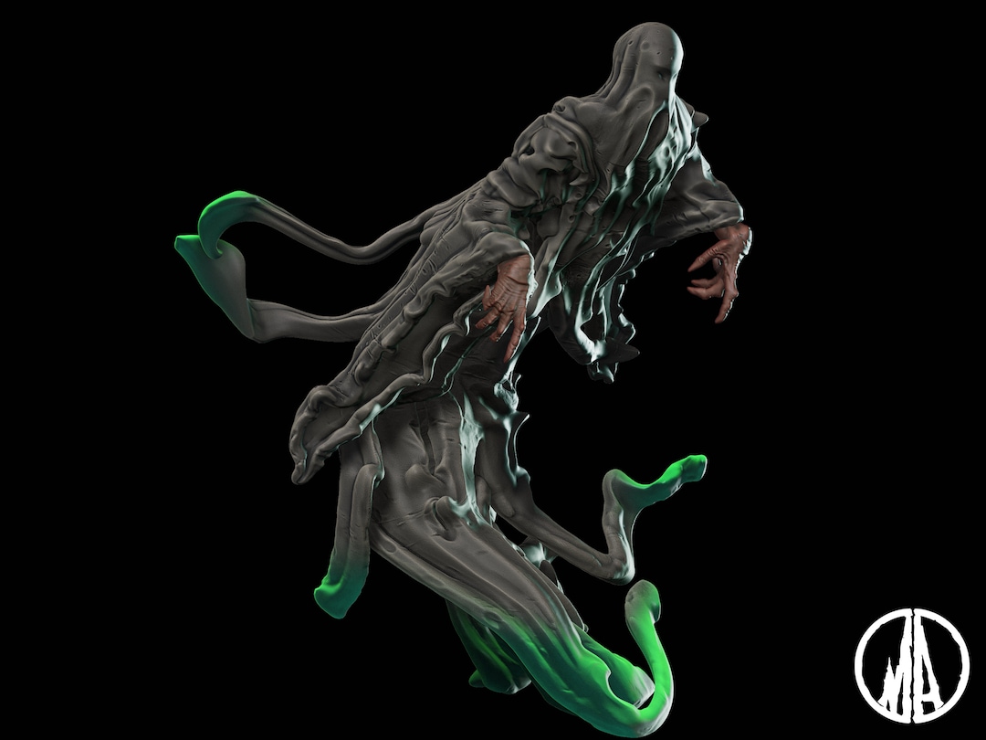 Soul Eater Miniature Dnd Figure Undead Miniature 28mm Scale Tabletop ...