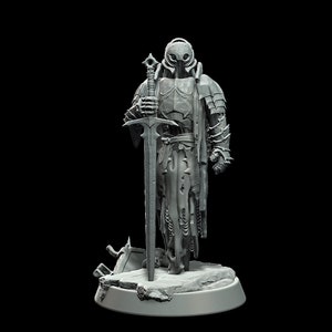 Undead Miniature Undead Warrior Phantom Miniature - 3 Poses - 28mm ...