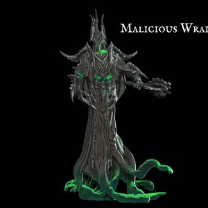 Malicious Wraith Miniature 3 Poses 28mm Scale Tabletop Gaming Dnd ...
