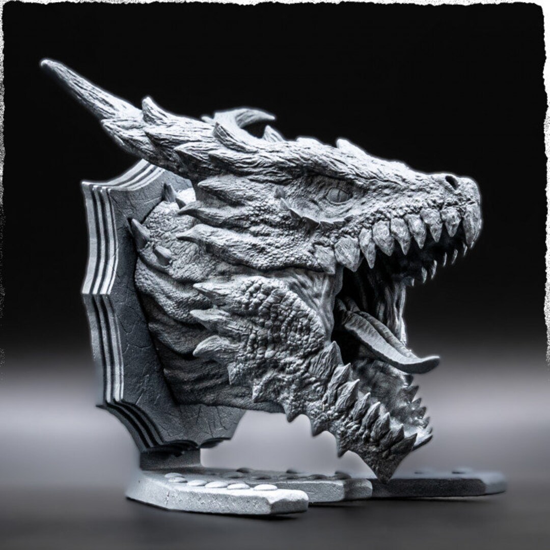 Dnd Dragon Monster Trophy Statue | Huge Dnd Dragon Decor Nerdy ...