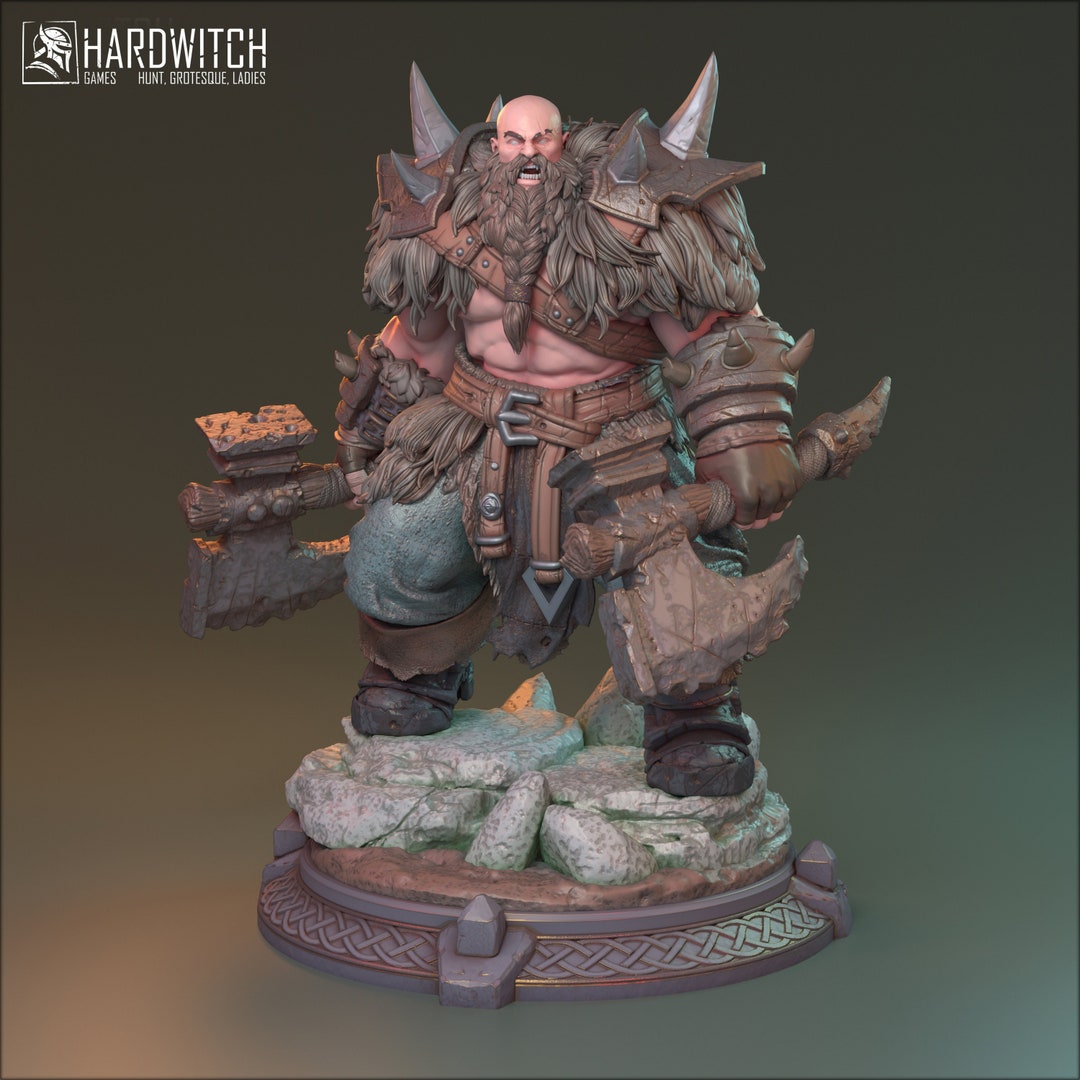 Dnd Viking Warrior Miniature Dnd Viking Miniature Frost Tribe | 32mm ...