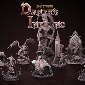 Beatrice Demon Miniature Witch Miniatures Clay Cyanide Dante's Inferno ...