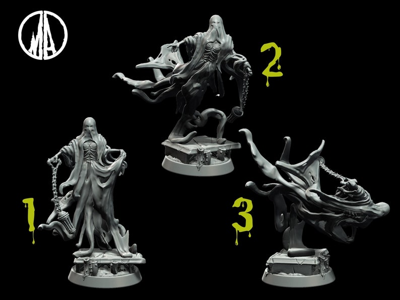 Wailing Hag Miniature 3 Poses 28mm Scale Tabletop Gaming - Etsy