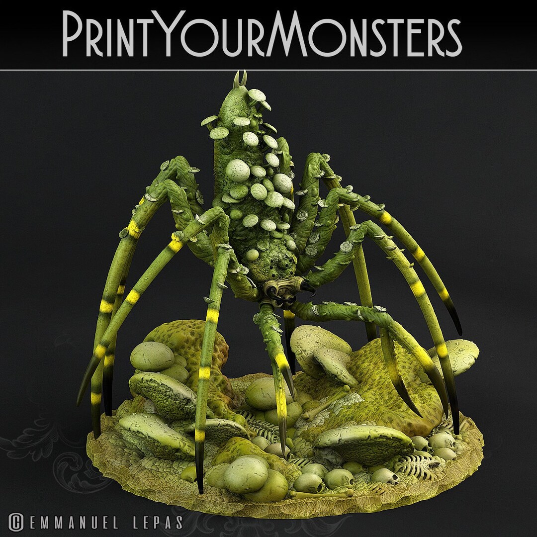 Dancing Toadstool Spider Miniature Tabletop Gaming Dnd Miniature ...
