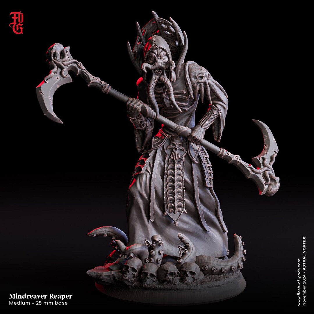 Mindreaver Reaper Miniature Cthulhu Mythos Monster Miniature Flayer ...