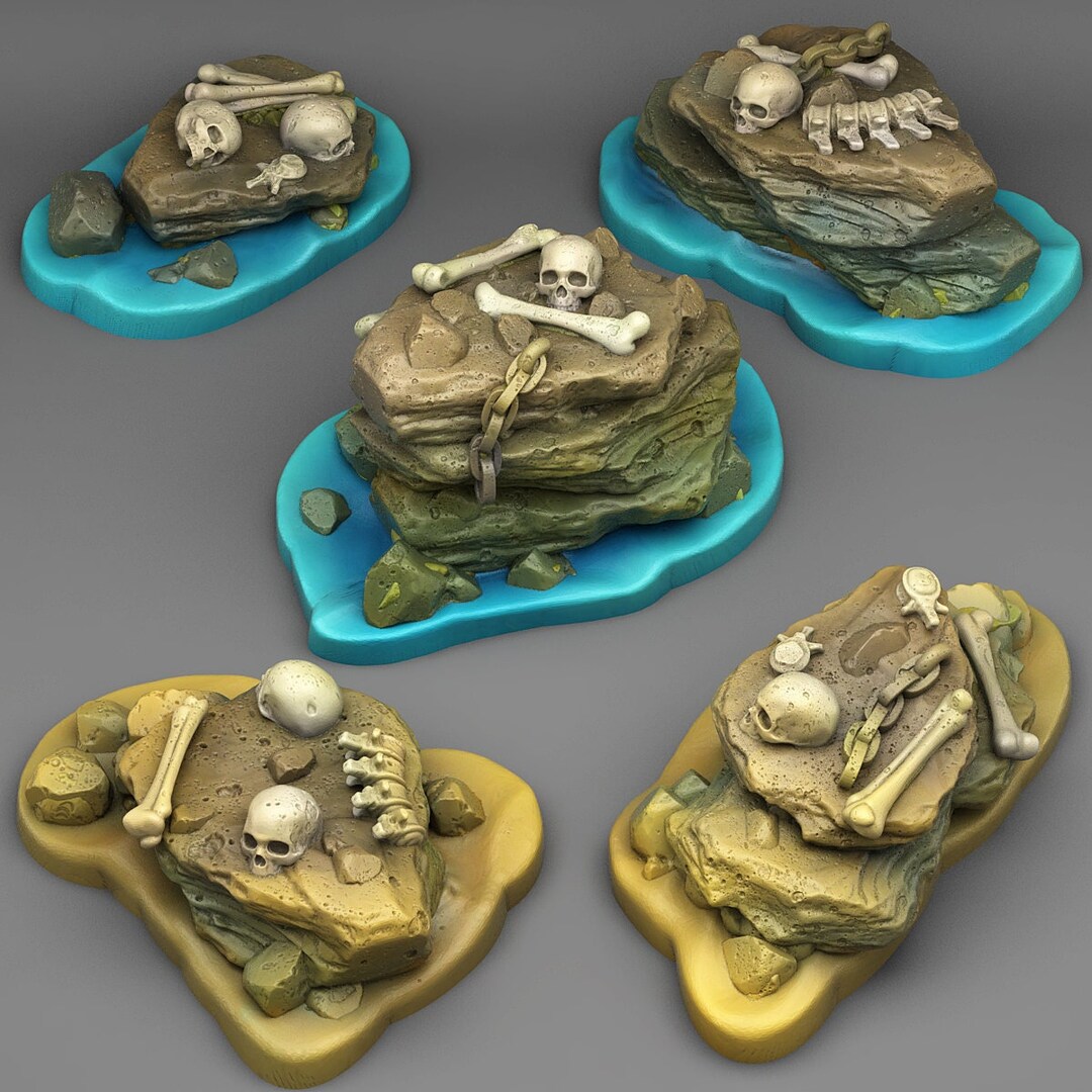 Dnd Pirate Stone Miniatures Pirate Wargaming Terrain | 28mm or 32mm ...