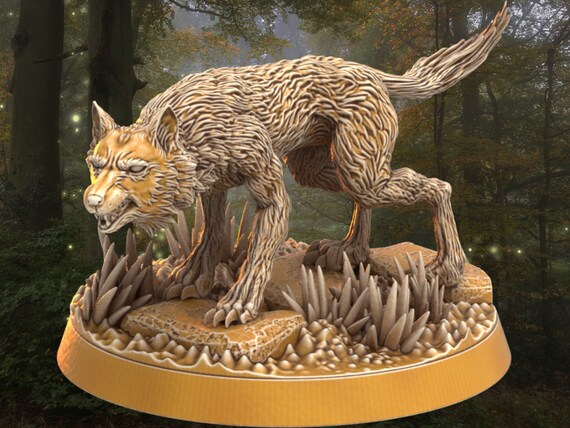 Dnd Wolf Miniature Dragon's Forge 32mm Dnd 5e - Etsy