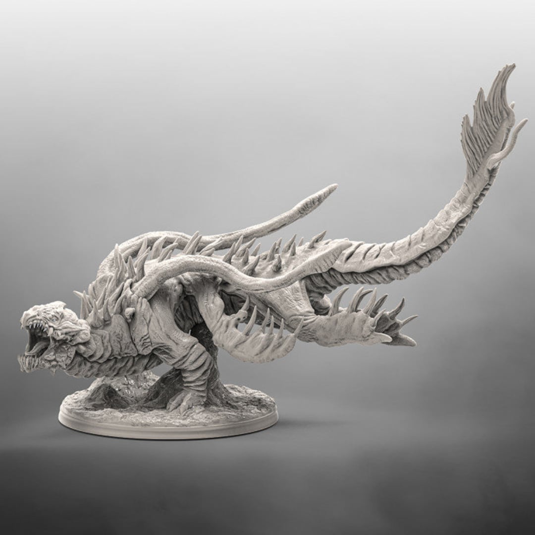 Dnd Sea Monster Miniature | Water Dragon Aberration Monstrosity ...
