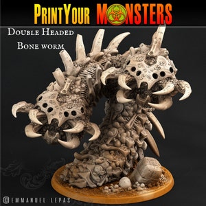 Bone Worm Miniatures Print Your Monsters Tabletop Gaming Dnd Miniature ...