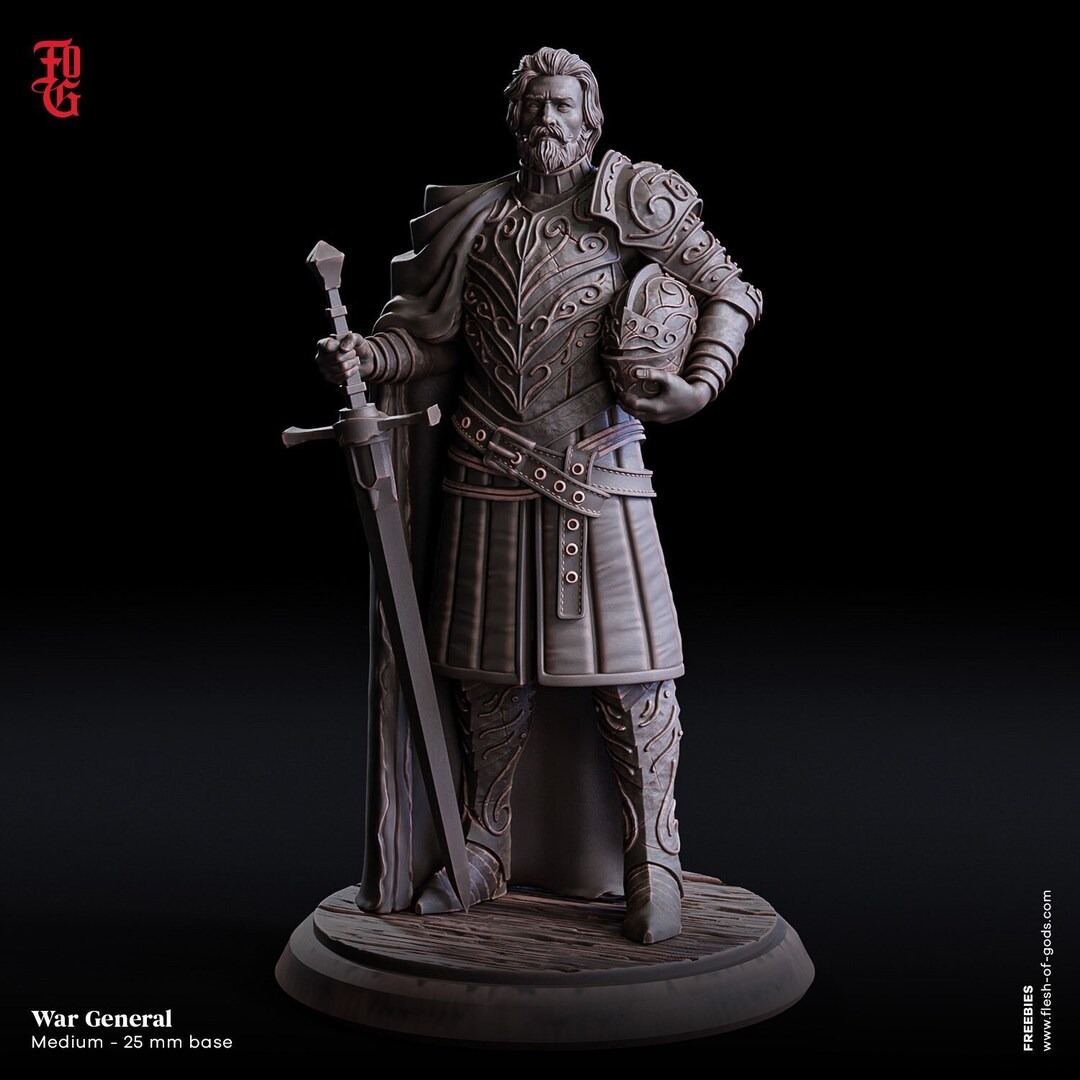 War General Miniature Human Knight Miniature Fighter Figurine for ...