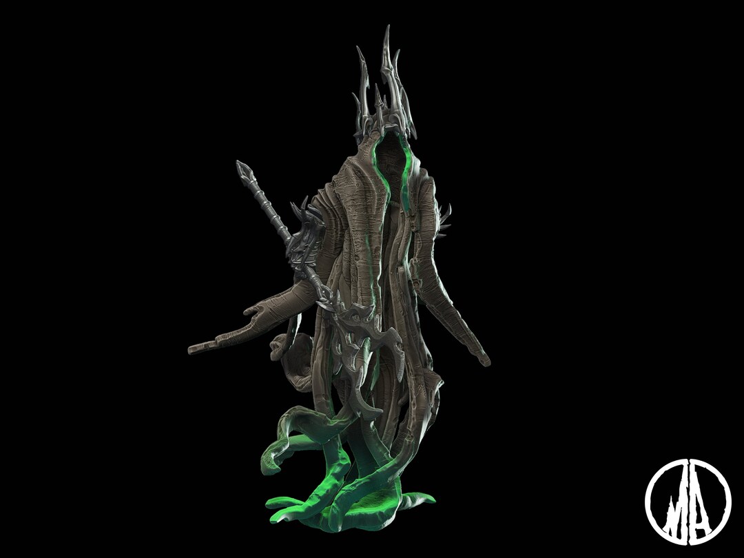 Mage Ghost Miniature Ghoul Miniature 28mm Scale Tabletop Gaming Dnd ...