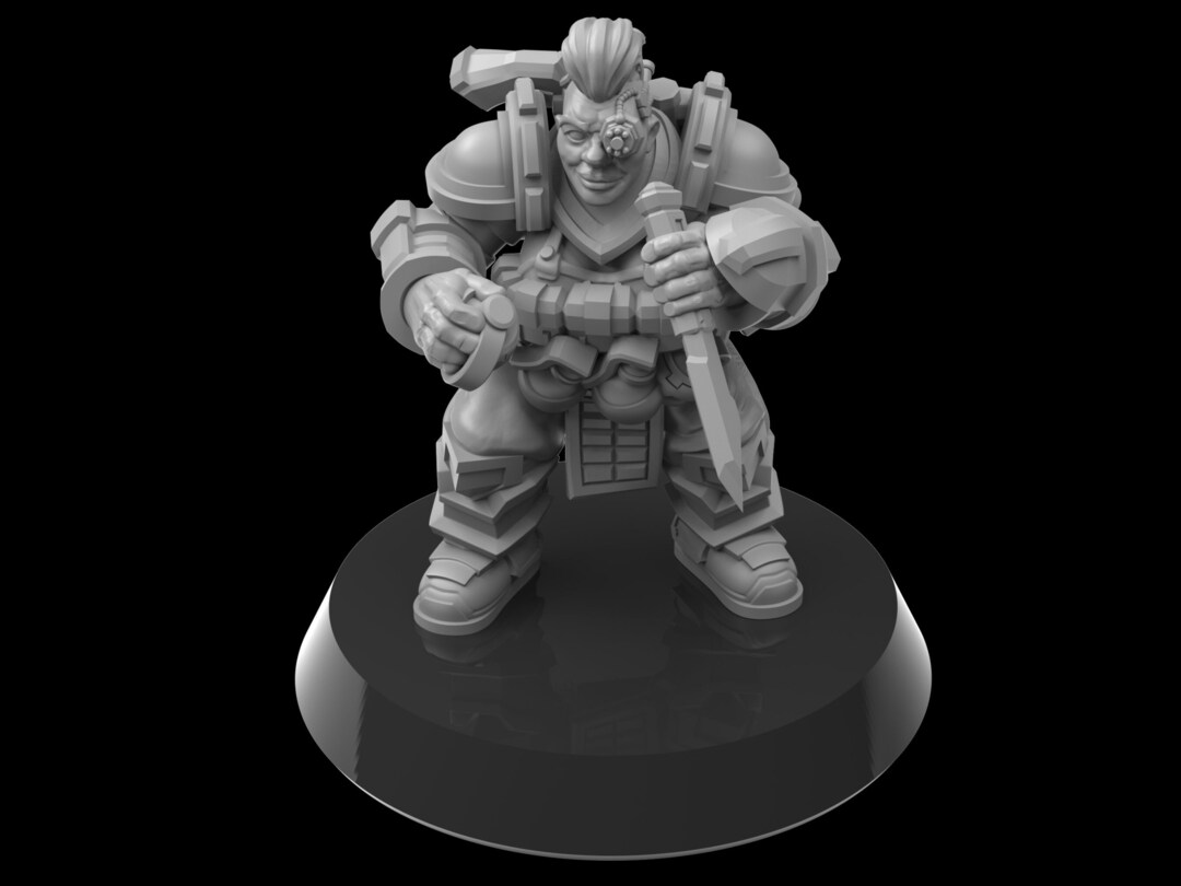 Dnd Space Dwarf Miniature Dwarf Army Female Dwarf 32mm Scale Tabletop ...