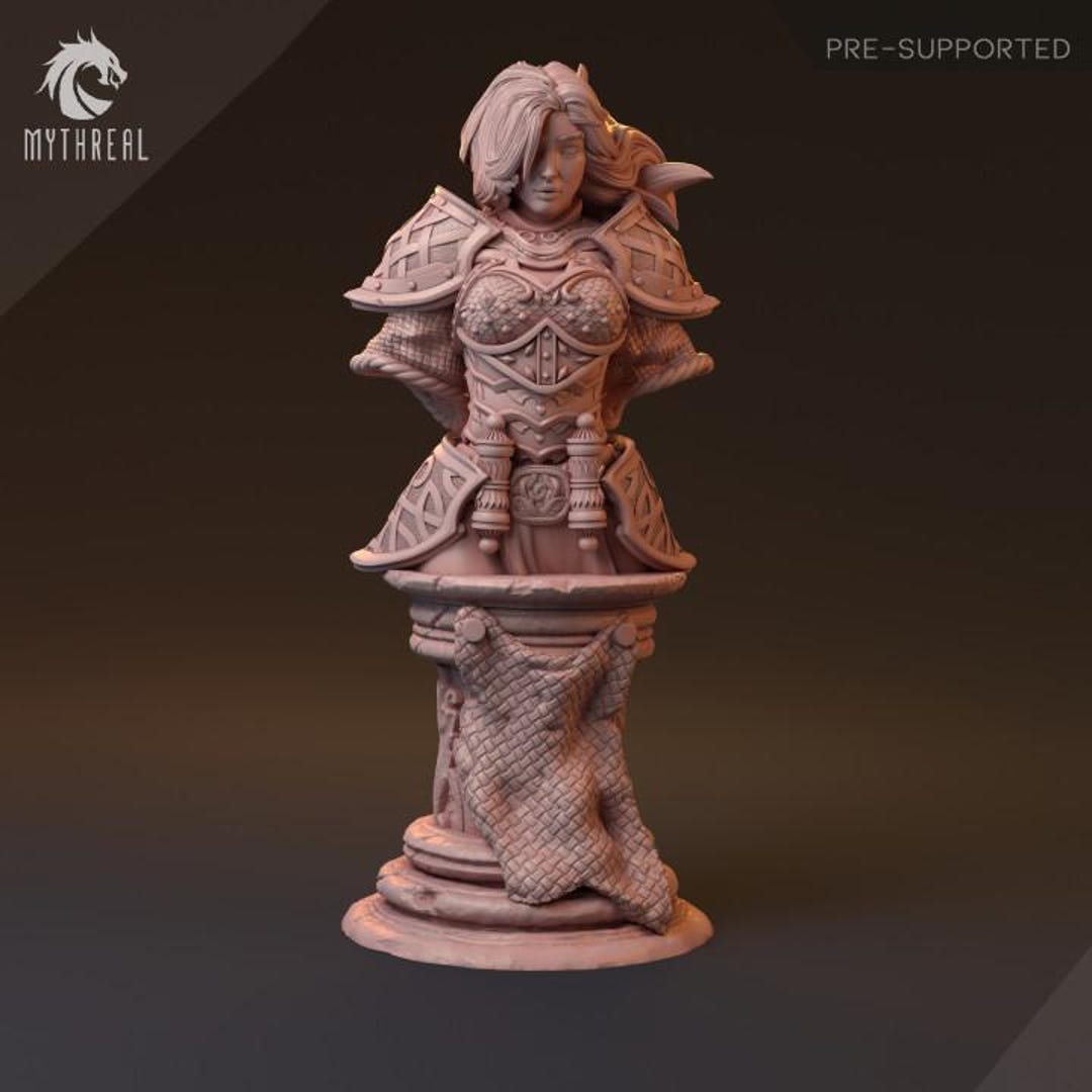 Human Female Knight Resin Bust Statue Fighter Warrior Sexy Option NSFW ...