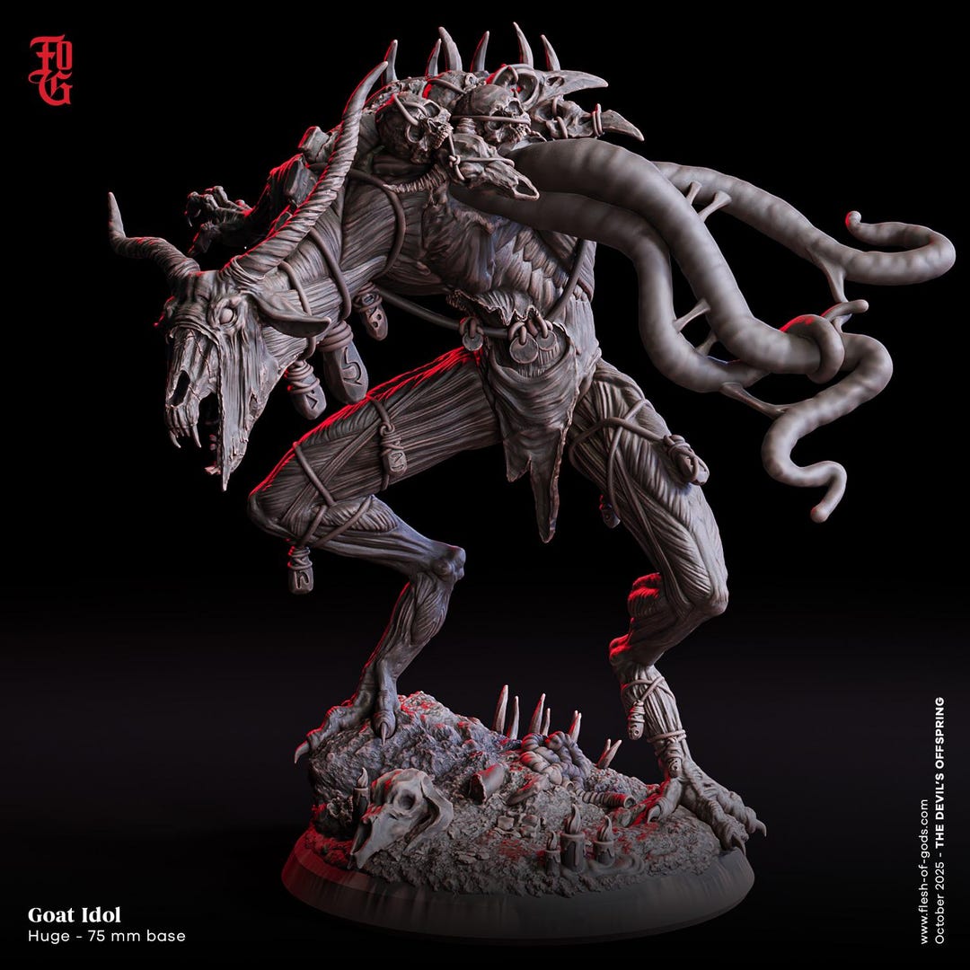 Goat Idol Miniature Huge Aberration Monster Miniature Unholy Chaotic ...