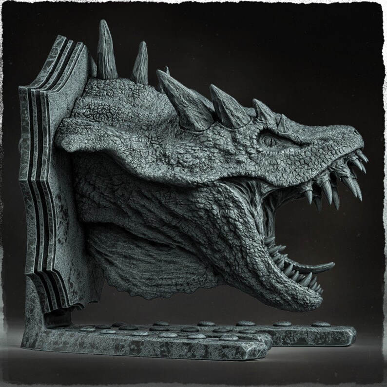 Dnd Dragon Monster Trophy Statue | Huge Dnd Dragon Decor Nerdy ...