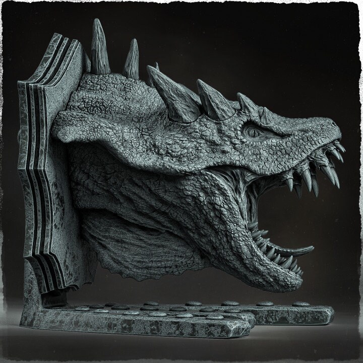 Dnd Dragon Monster Trophy Statue | Huge Dnd Dragon Decor Nerdy ...