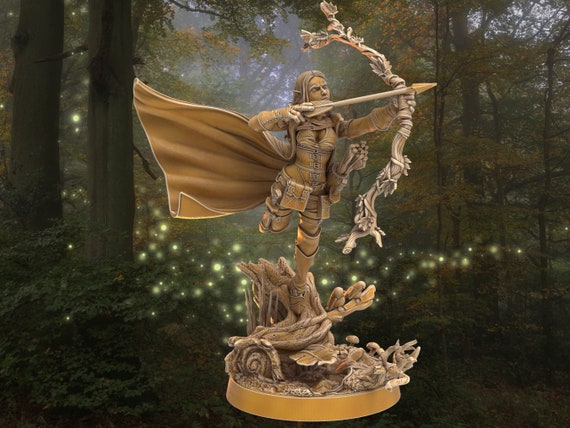 Female Ranger Miniature Hazel Corylain Dragon's Forge - Etsy