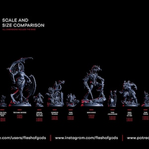 Dark Mother's Warlock Bust Resin Statue Demon Miniature 32mm or 75mm ...