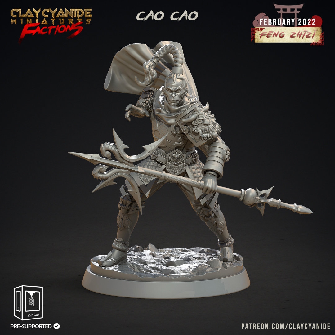 Apefolk Miniature Dnd Apeling Figure Clay Cyanide Sun Wukong Miniature ...